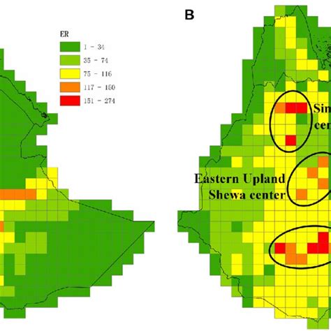 Spatial Pattern And Centers Of Species Endemism In Ethiopia And Download Scientific Diagram