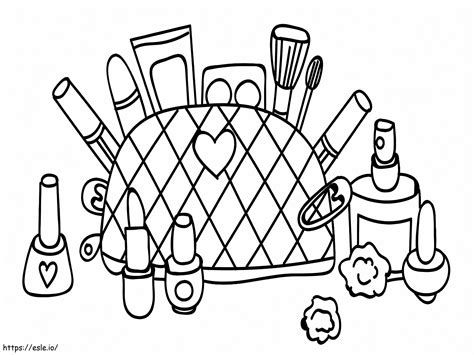 Makeup For Girl Coloring Page