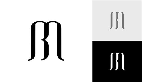 Premium Vector Letter Bm Initial Monogram Logo Design