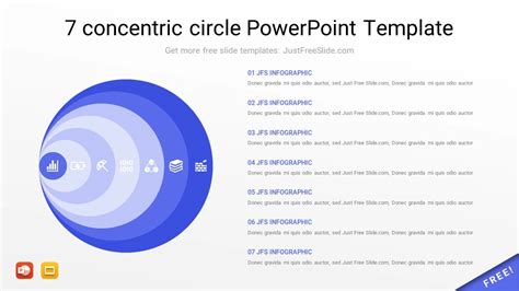 Free Concentric Circle PowerPoint Template Layouts Just Free Slide