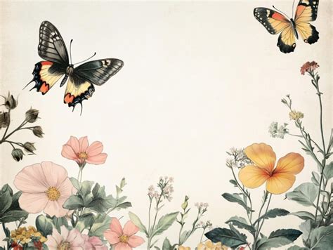 Descarga Mariposas Y Flores En La Naturaleza Fondos En Línea Creative