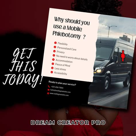 Phlebotomy Service Flyer Template Diy Medical Service Flyer