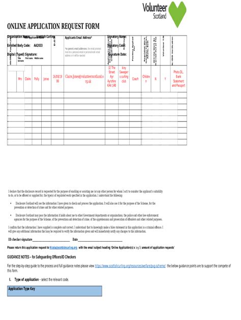 Pvg Online Application Request May Scottish Curling Doc Template
