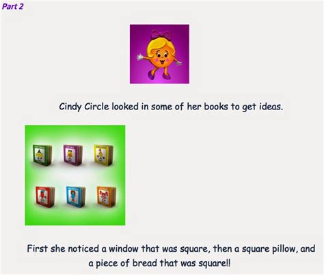 Shapeltown Part 2 In The Story Of Cindy Circle Surprises Suzy Square”