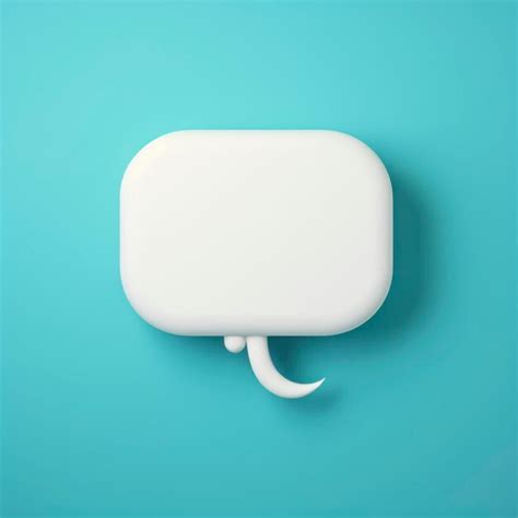 Premium Ai Image Empty Speech Bubble