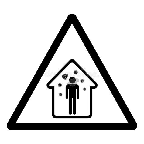 Caution Isolation Room Symbol Sign Vector Illustration Isolate On