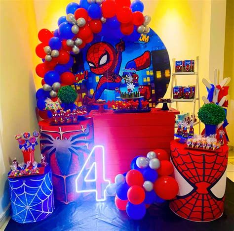 Decoração Homem Aranha Cut 🕷️ ️ Decoração Homens Aranha Decoração De Festa Homem Aranha
