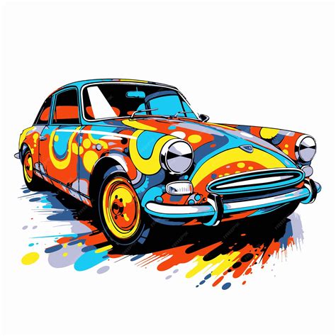 Premium Vector Pop Art Car