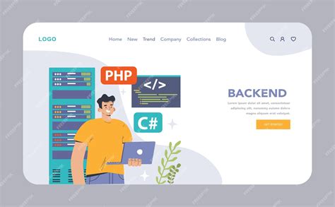Desarrollo De Software Web Banner O Página De Aterrizaje Codificación Backend Y Ingeniería
