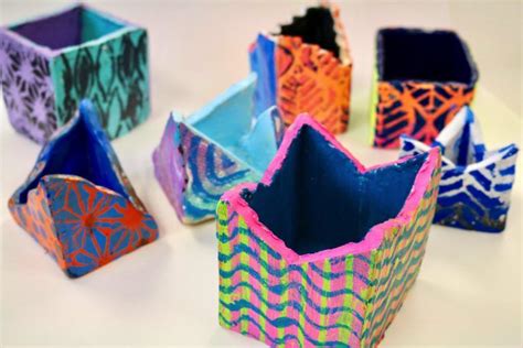 Clay With Monoprinting Creative Diy Pottery Pinch Pot Ideas