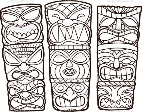 Tiki Faces Tiki Totem Tiki Art Tiki Head