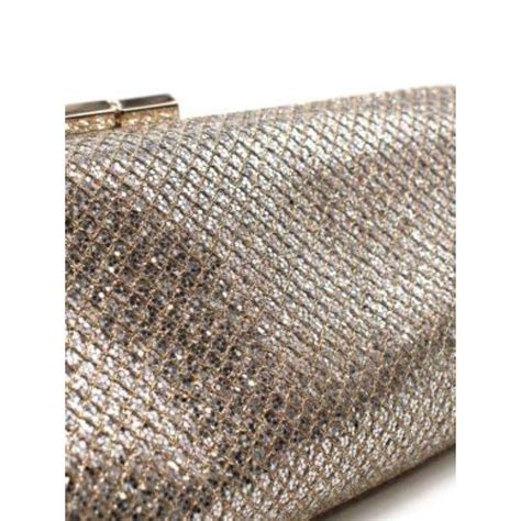 Jimmy Choo Champagne Sequin Embellished Clutch For Sale At 1stdibs