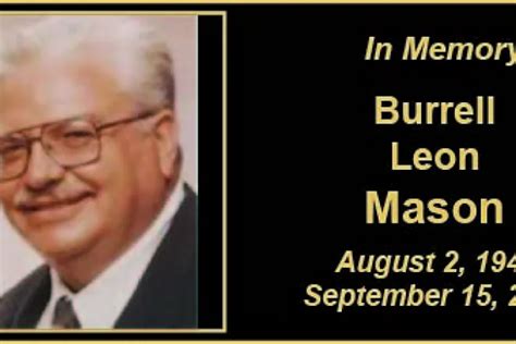 Obituary Burrell Leon Mason