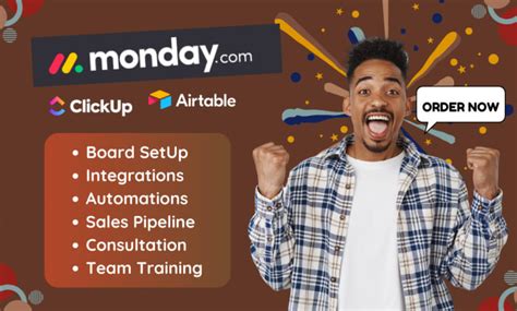 Setup Monday Monday Crm Make Com Clickup Airtable Automation Monday Com Expert By Aythriver Fiverr