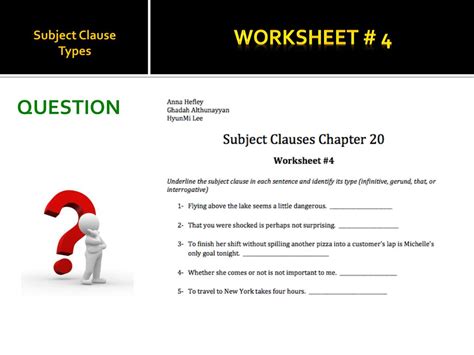 Subject Clauses Examples