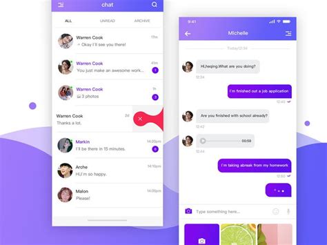 Chat Interface Design Interface Design Im App Interface