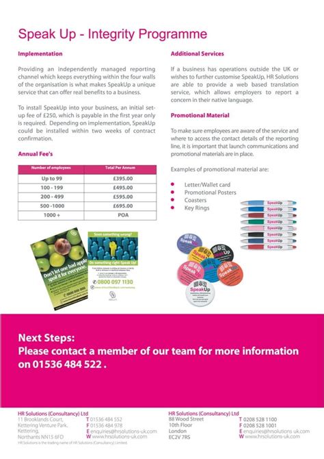 Speakup Integrity Programme Pdf