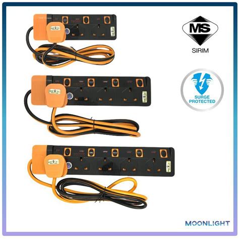 Heavy Duty Extension Plug Trailing Socket 3 4 5 Gang Way 2 Meter 5