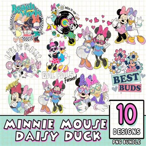 Minnie Mouse Daisy Duck Bundle Png Minnie And Daisy Png Minnie