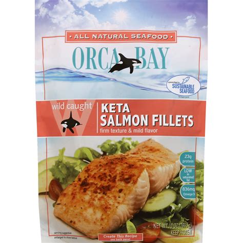 Orca Bay Salmon Fillets Keta Wild Caught 10 Oz Delivery Or Pickup