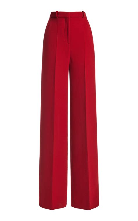 Wool Silk Wide Leg Pants By Del Core Moda Operandi Silk Wide Leg
