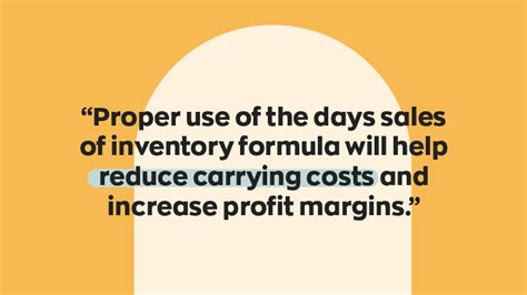 Days Sales Of Inventory Formula How To Calculate Your DSI