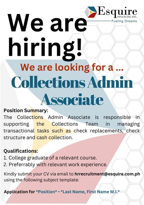 Hiring Urgenthiring Urgentopening Jobseekers Hiringnow Esquire Financing Inc