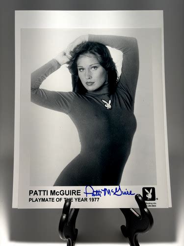 Patti Mcguire Autographed 8x10 Photo Playboy Playmate Of The Year Pmoy