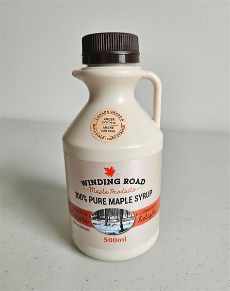 Maple Syrup 500 Ml Winding Road Maple Products