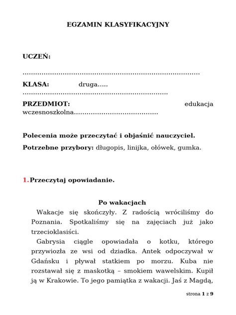 Ek Edukacja Wczesnoszkolna Klasa 2 21 22wersja 1 Pdf