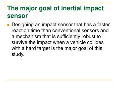 PPT Design And Simulation Of A MEMS High G Inertial Impact Sensor PowerPoint Presentation ID