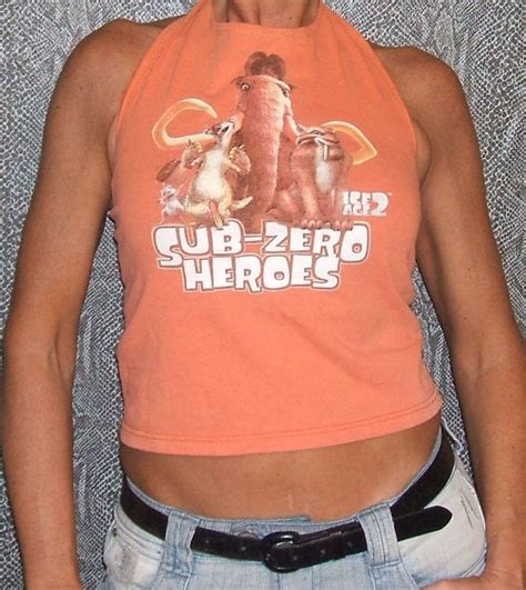 Sub Zero Heroes Ice Age 2 Halter Top Recycled Upcycled From An Ice Age T Shirt By Radwrapz 8