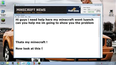 Why Is My Minecraft Not Working Youtube