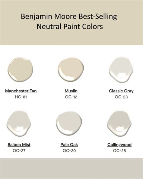 Neutral Paint Colors Benjamin Moore Artofit