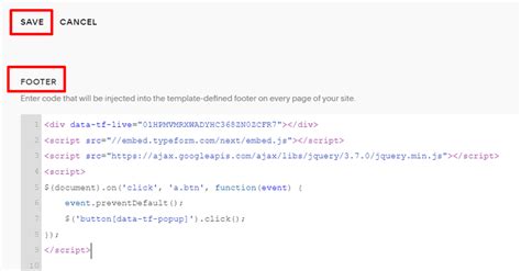 Header Button To Activate Typeform Pop Up Customize With Code Squarespace Forum