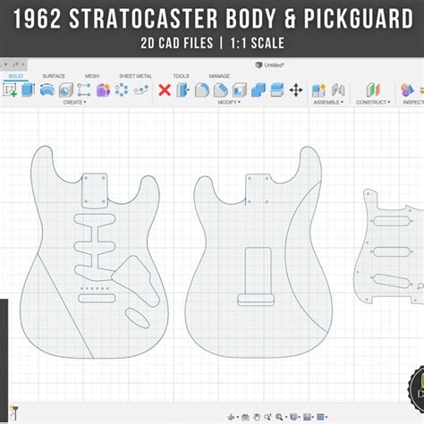 Strat Pickguard Template Etsy