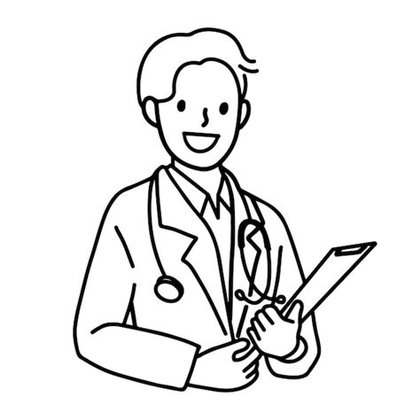Doctor Black And White Png