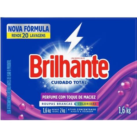 Deterg Po Brilhante Cuidado Total 1 6kg Comercial Esthampa