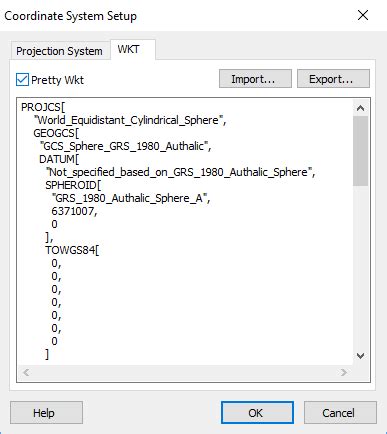 Coordinate System Setup TatukGIS Editor Viewer