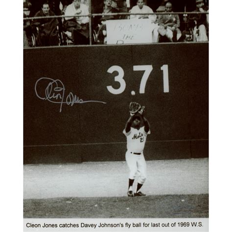 Cleon Jones Signed Mets 1969 World Series 8x10 Photo Sports Cards Soa