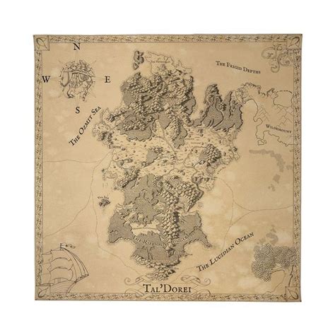 Critical Role Taldorei Map Map Prints Cartographer