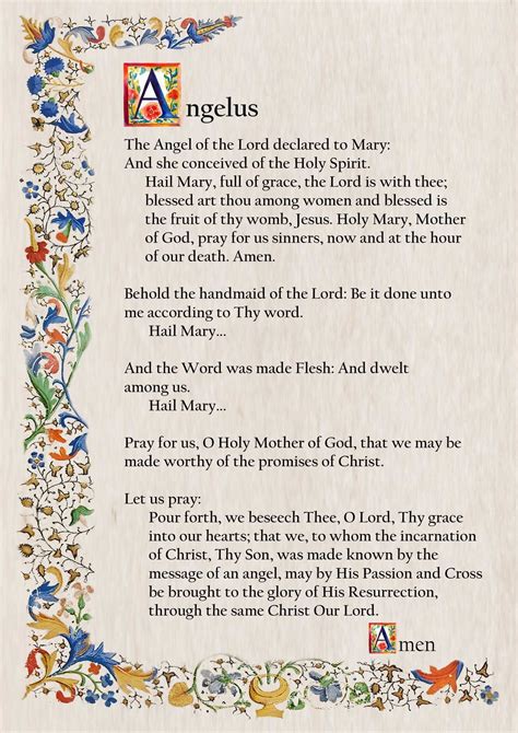 Angelus Prayer Pdf Angelus Tpt