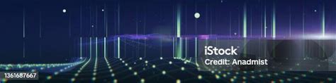 어두운 에 점을 연결하는 다각형 시끄러운 그리드추상 배경 빅 데이터 분석 데이터 알고리즘 컴퓨팅 개념 비즈니스 과학 및 기술에 대한 배너 수평 배경 주제에 대한 스톡 사진