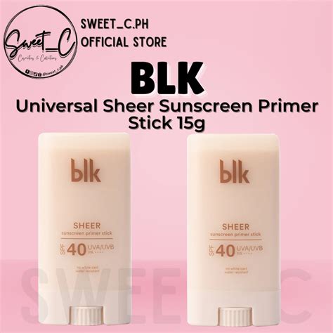 Blk Universal Sheer Sunscreen Primer Stick 15g Shopee Philippines