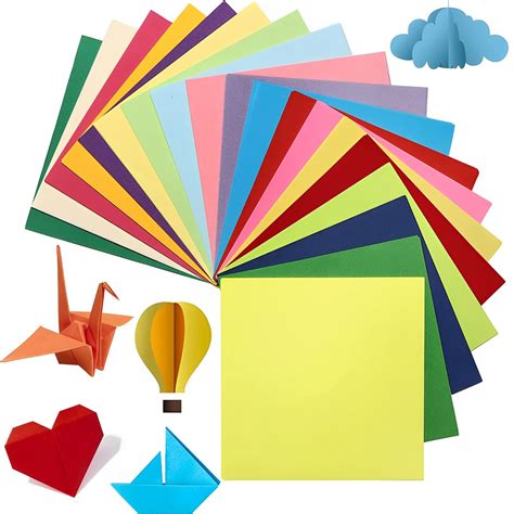 24 Color Paper Pack Origami Paper 140 Sheets 24 Colors 15cm Square