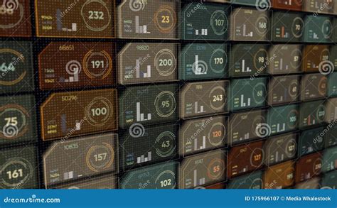 Colored Cells With Numbers In Computer Animation Digital Cells With