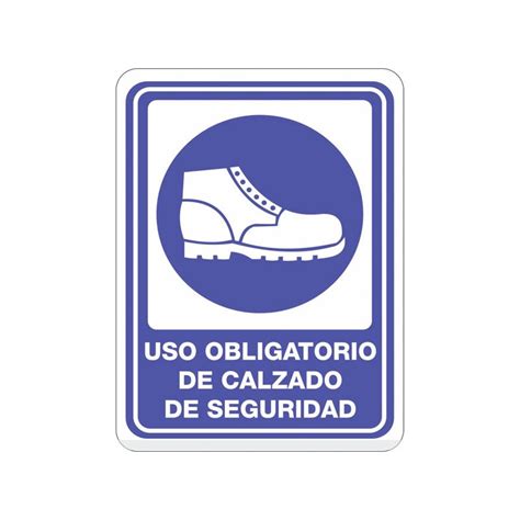 Uso Obligatorio De Calzado De Seguridad Lum Fábrica De Señalética