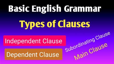 Clauses Clauses Examples Clauses In English Main And Subordinate