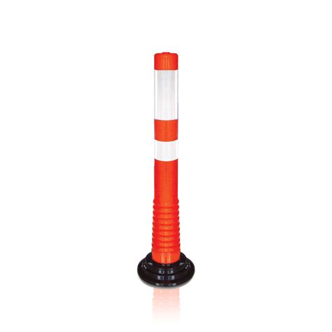 Glue Delineator 75cm Orange Pu Flexible Reflective Safety Post Biri