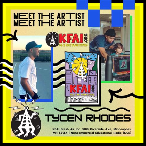 Meet The Fall Membership Drive Featured Artist Tycen Rhodes News Kfai Minneapolis